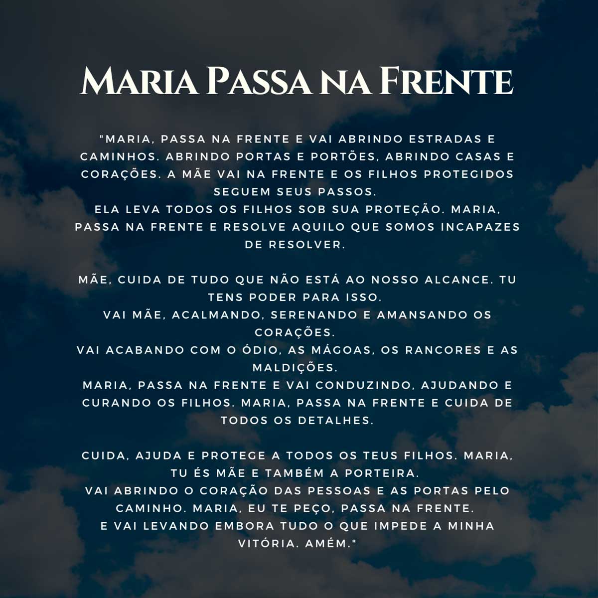 Maria Passa na Frente Oração: A Prece Que Transforma Caminhos